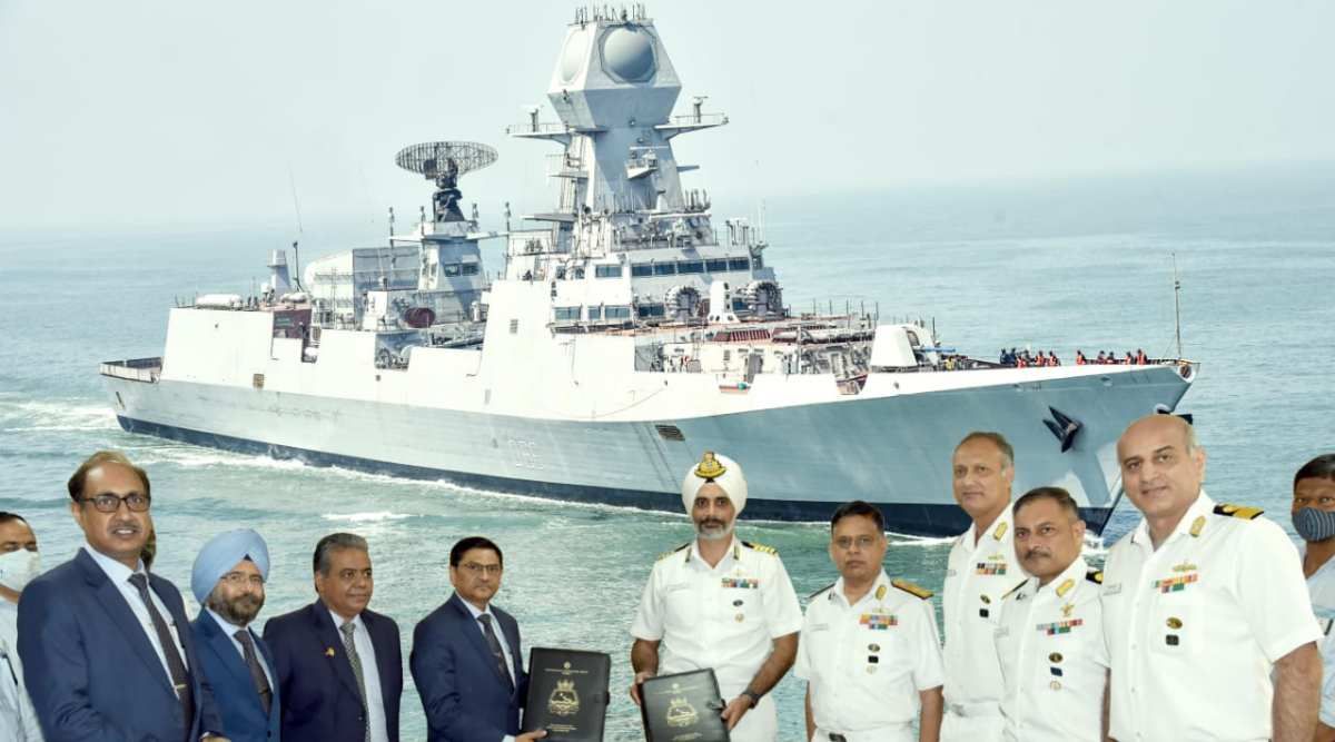 Indian Navy Receives First Destroyer Of Project 15B