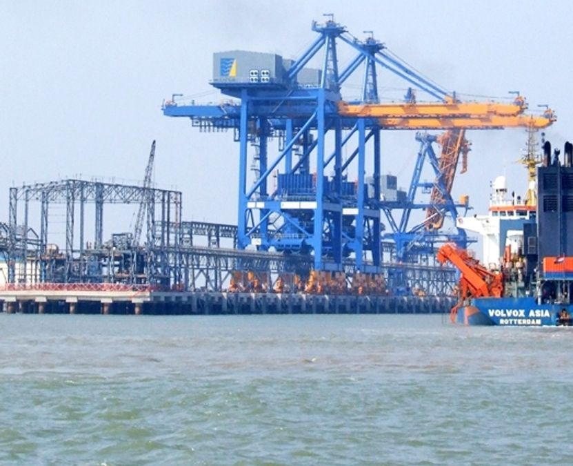 Steel handling begins at Odisha's Dhamra Port