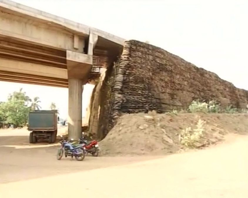 Samjajpur ROB in Odisha's Puri unsafe, caves in again