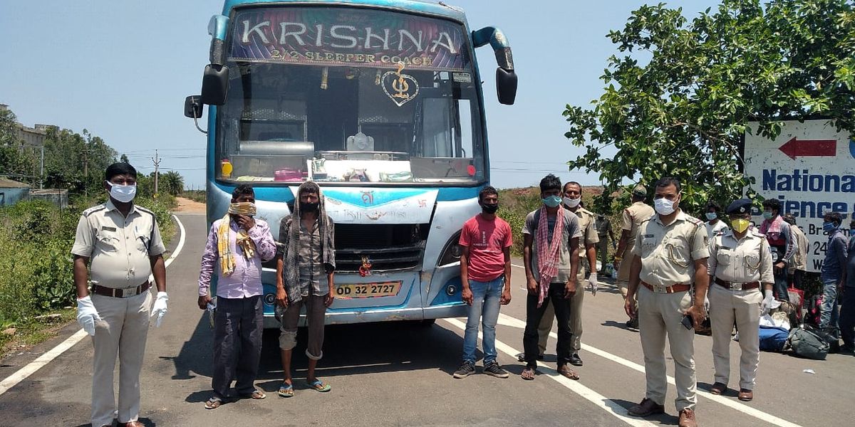 Odisha arranges buses to take migrants walking home to reach state border
