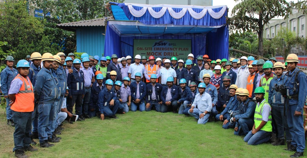 Activation of on-site emergency plan at JSWBPSL to check readiness