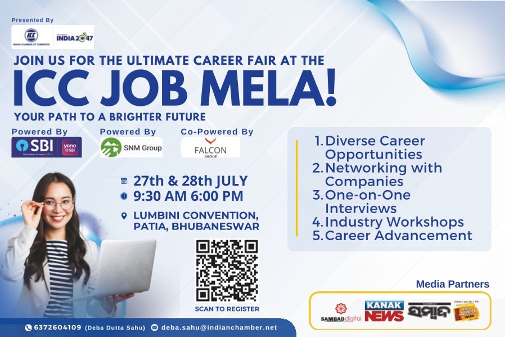 Indian Chamber of Commerce to host Job Mela 2024 in Odisha capital