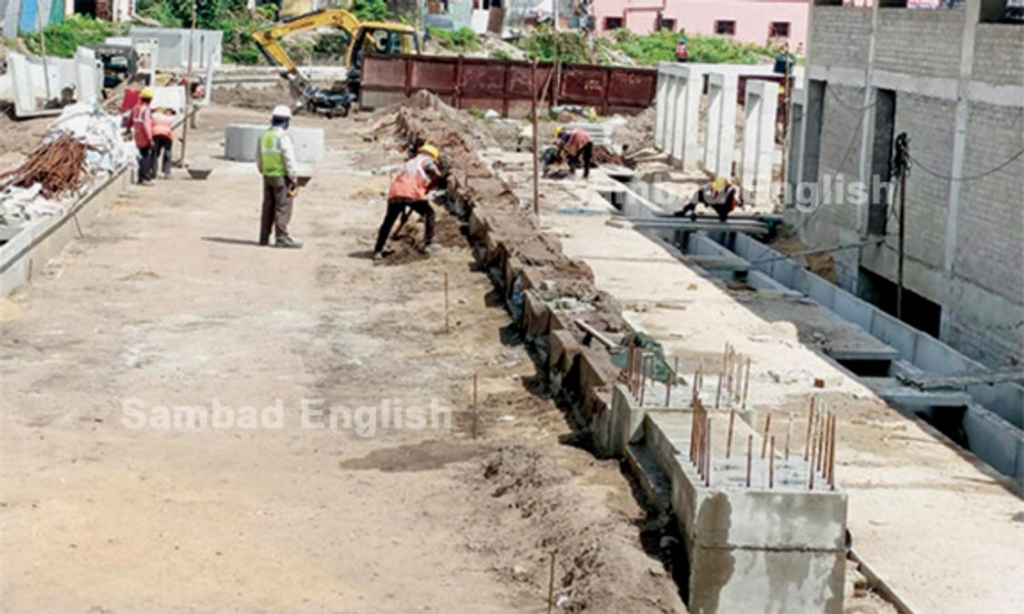 Srimandir Parikrama project: Construction of second gigantic wall ...