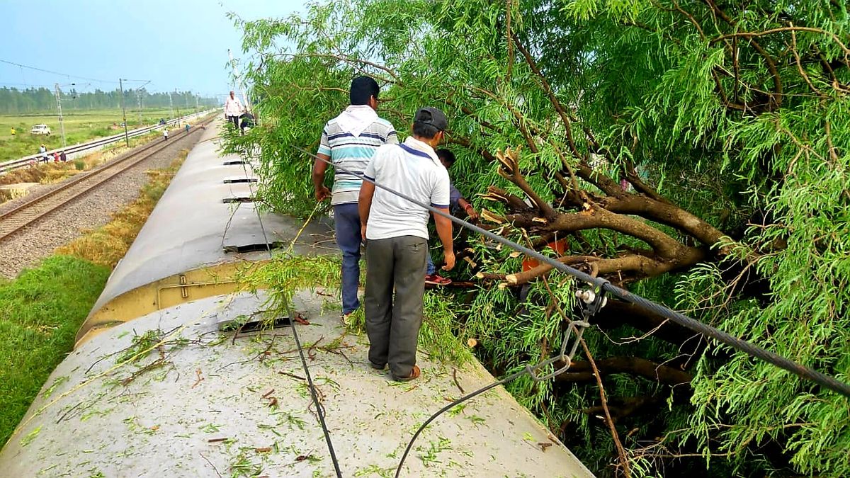 Visakhapatnam-Koraput passenger train stranded as tree falls on it near ...
