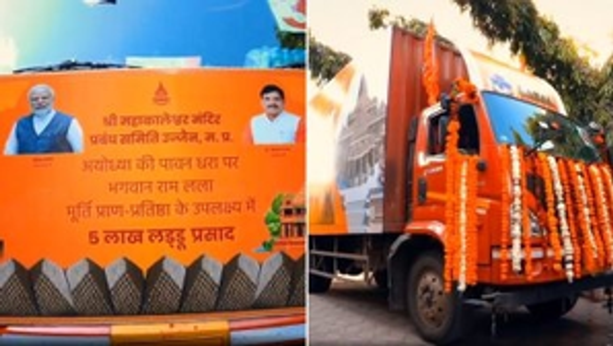 MP CM Yadav flags off trucks carrying five lakh 'laddus' to Ayodhya