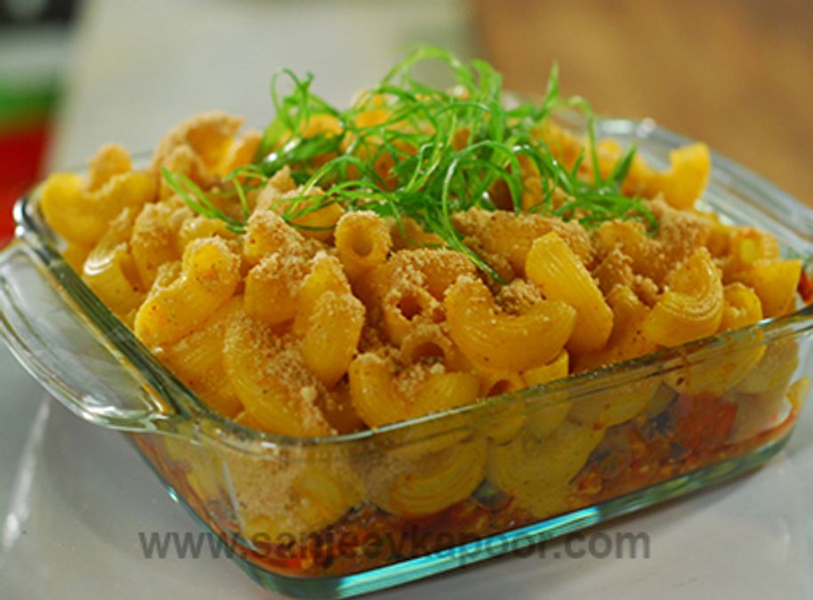 Baked Keema Macaroni