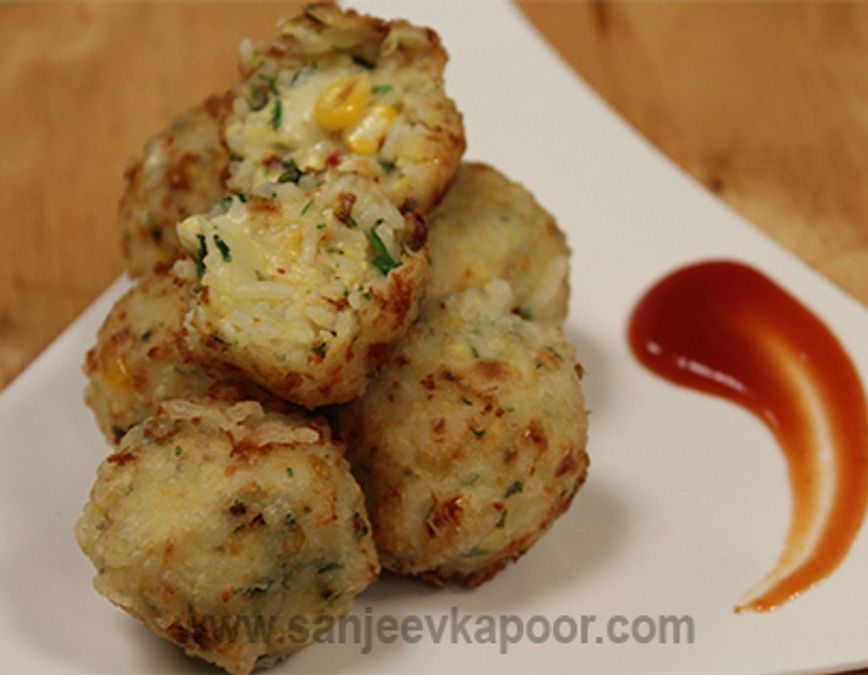 Jain Cheesy Corn Rice Ball