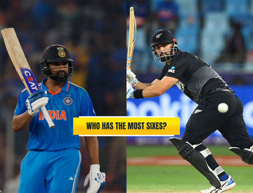 Players with most sixes in international cricket in 2023