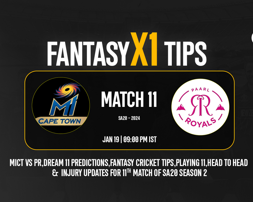 MICT vs PR Dream11 Prediction, Fantasy Cricket Tips, Playing XI for T20 SA 2023, Match 11