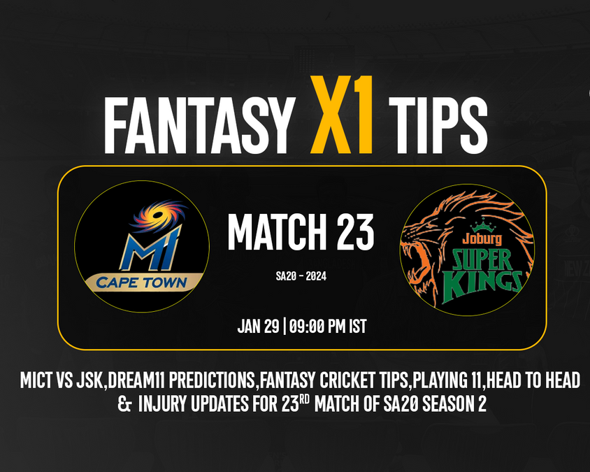 MICT vs JSK Dream11 Prediction, Fantasy Cricket Tips, Playing XI for T20 SA 2023, Match 23