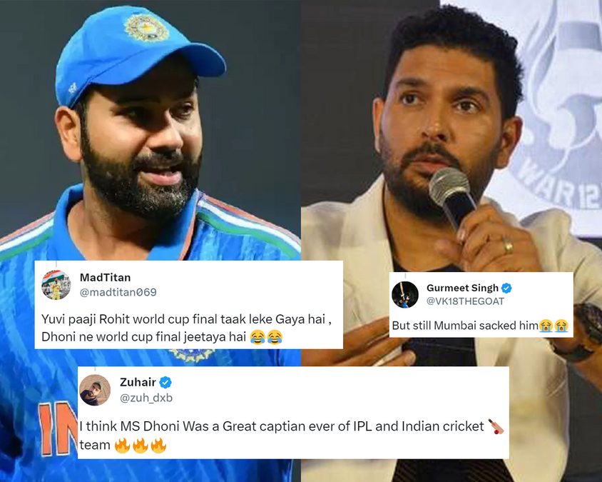 'Yuvi ko paise kilaye honge Ritika ne' - Fans react as Yuvraj Singh calls Rohit Sharma one of ...