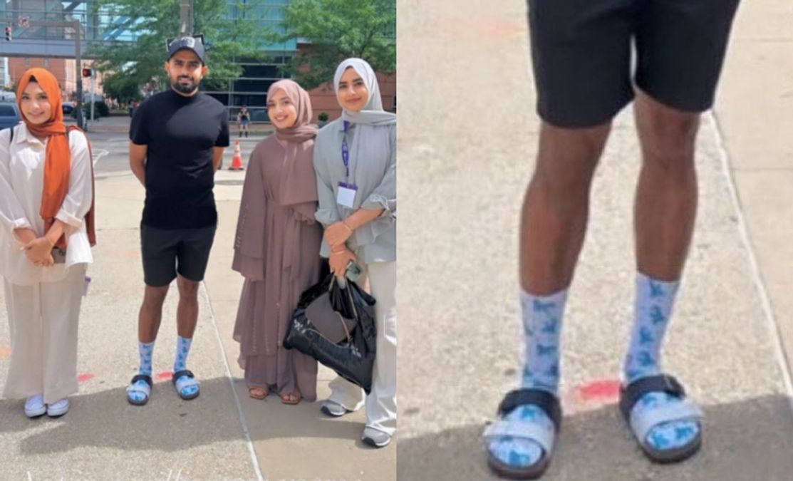 ‘Gazab ki dressing sense hai bhai’ - Fans react to viral image of Babar ...