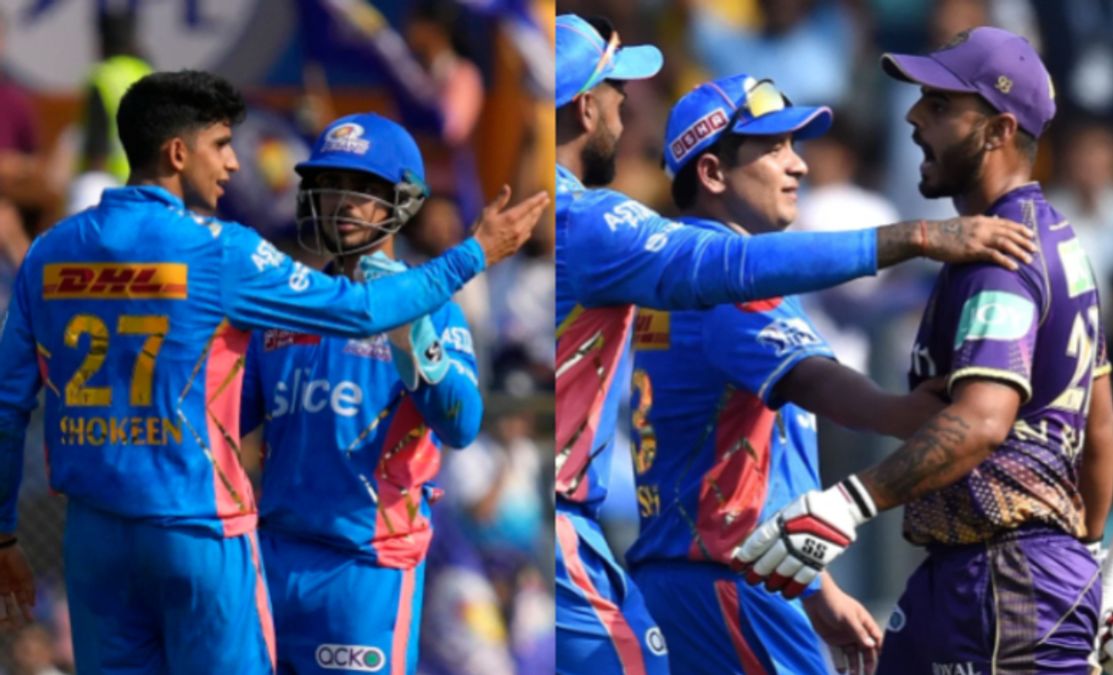 WATCH: Nitish Rana abuses in heated confrontation with Hrithik Shokeen ...