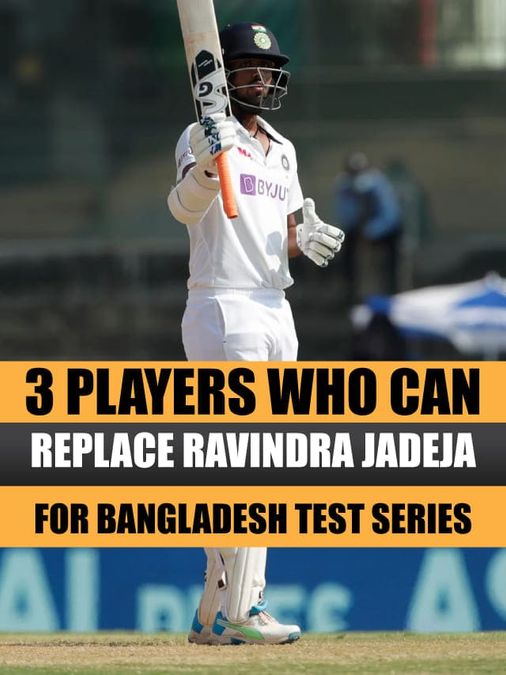 3 players who can replace Ravindra Jadeja for Bangladesh Test Series