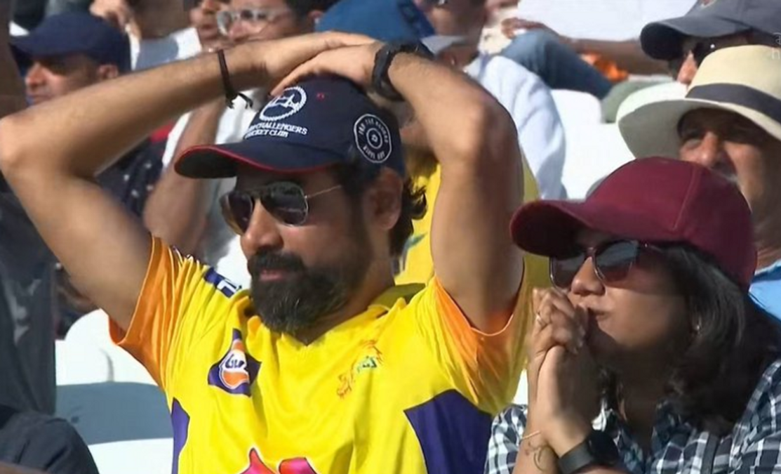 'Thala fans in the house' - Fans react as CSK supporter spotted at Oval ...