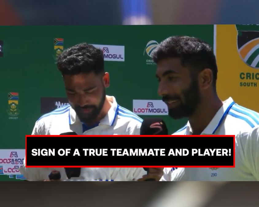 WATCH: Jasprit Bumrah edits out his praises by Mohammed Siraj while translating for him