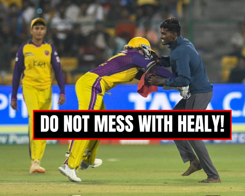 Australia’s Alyssa Healy tackles invader by herself in WPL 2024 ...