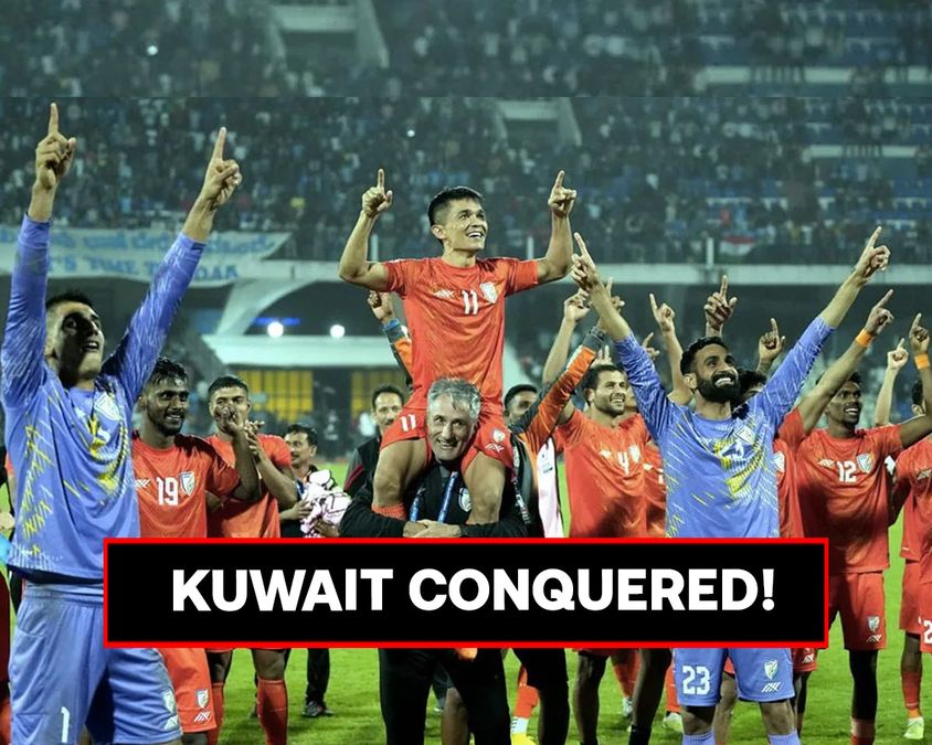 India's resilience bags thrilling 1-0 victory against Kuwait in FIFA ...