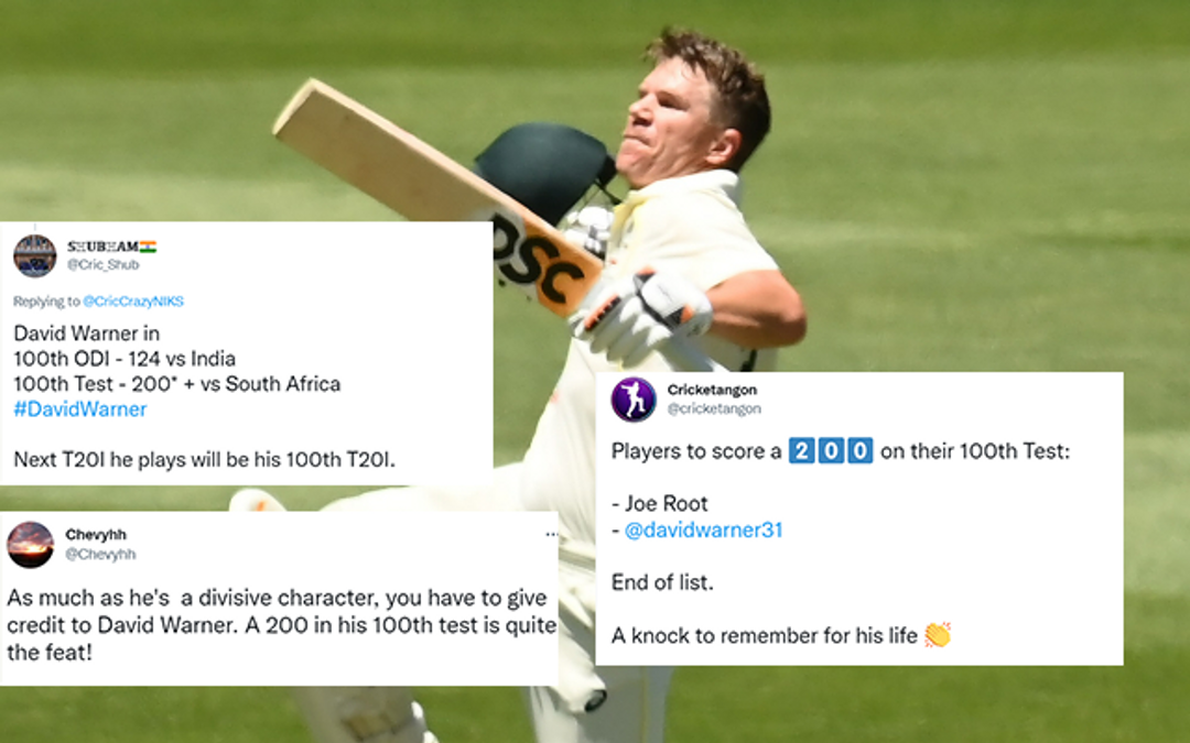 'Warner is a Warrior' - Fans salute David Warner as he scores a double ...