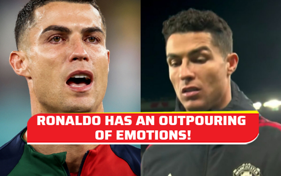 Watch: Cristiano Ronaldo's eyes welled up in tears while singing the ...