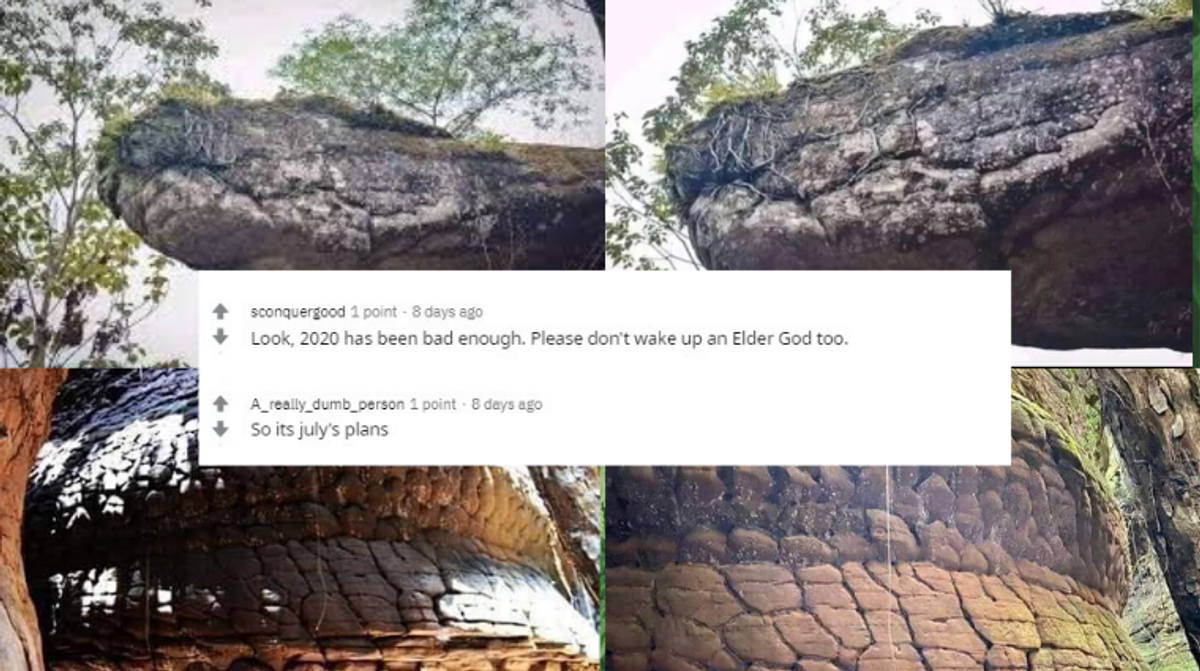 Supposed Snake rock formation has Redditors freaking the F out - It's ...