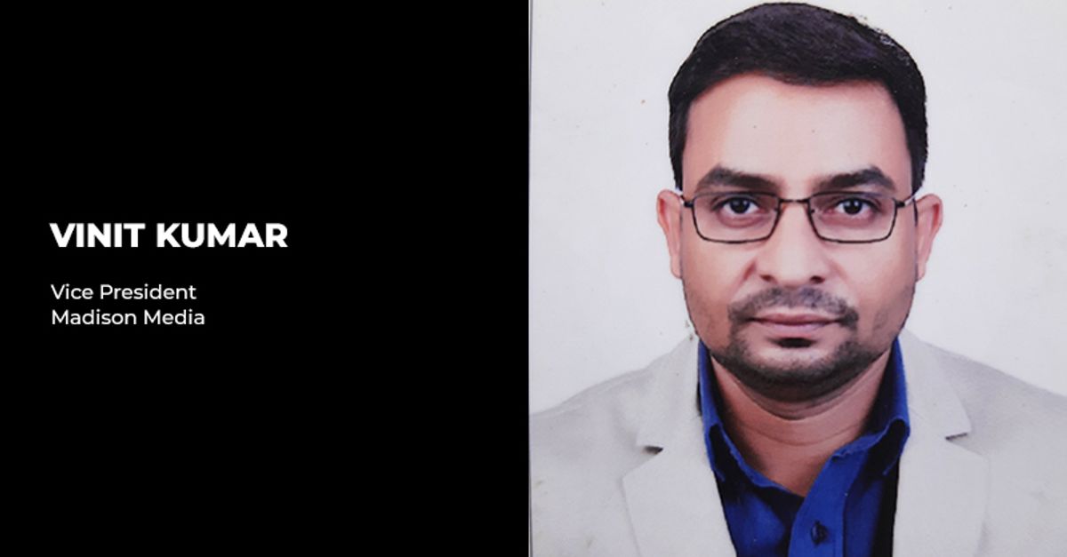 Madison Media appoints Vinit Kumar as Vice President
