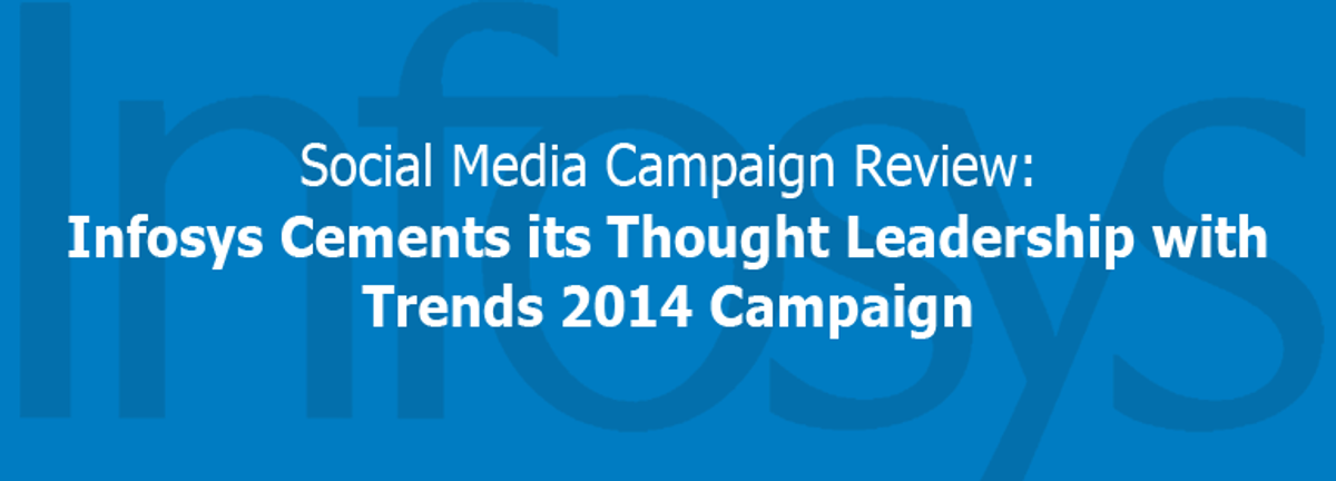 Social Media Campaign Review: Infosys Cements its Thought Leadership ...