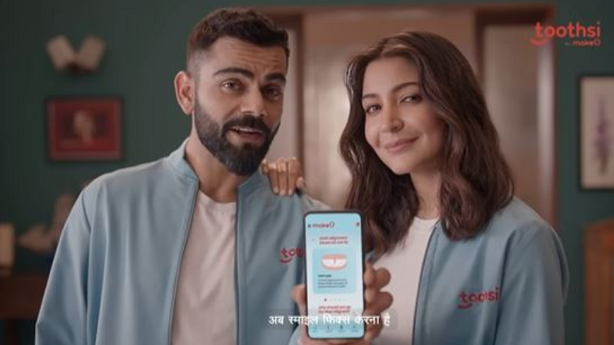 Virat Kohli and Anushka Sharma show how toothsi aligners can fix teeth ...