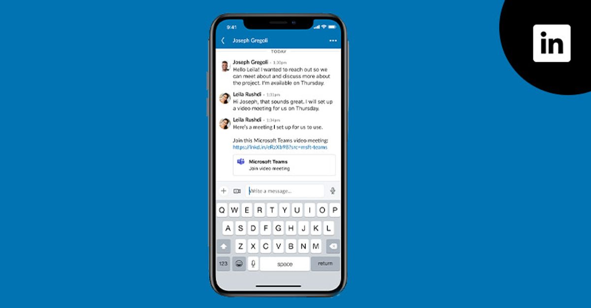LinkedIn improves video meetings with shareable links