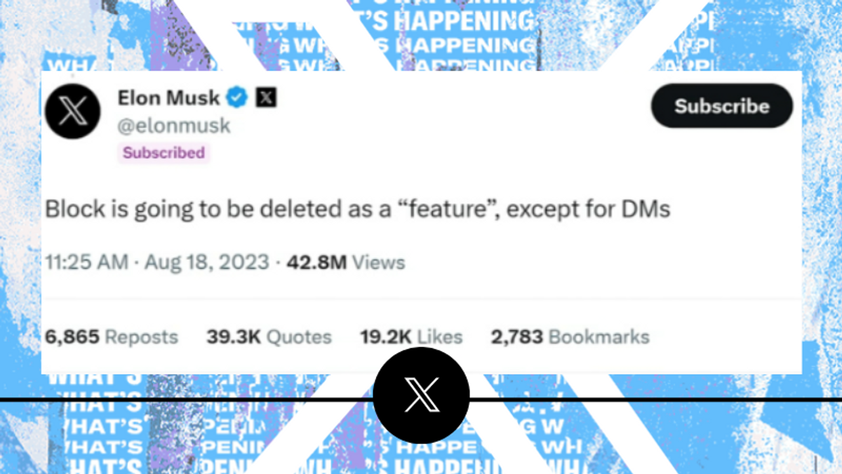 Elon Musk to remove 'block' feature on X in new update