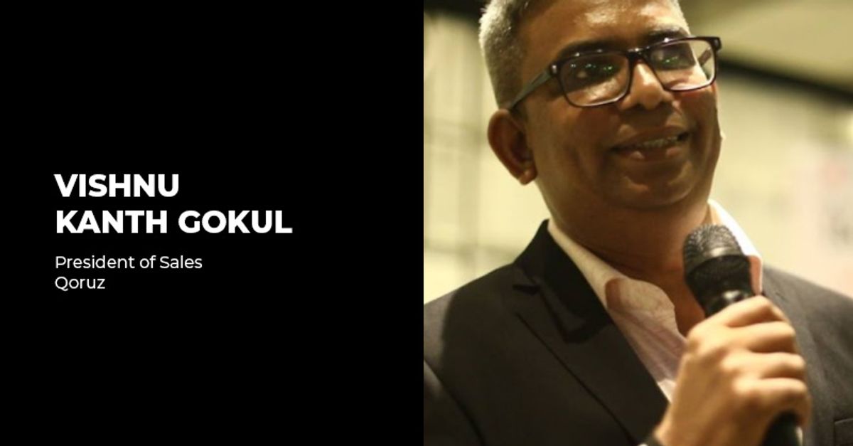 Qoruz appoints Vishnu Kanth Gokul as the President of Sales