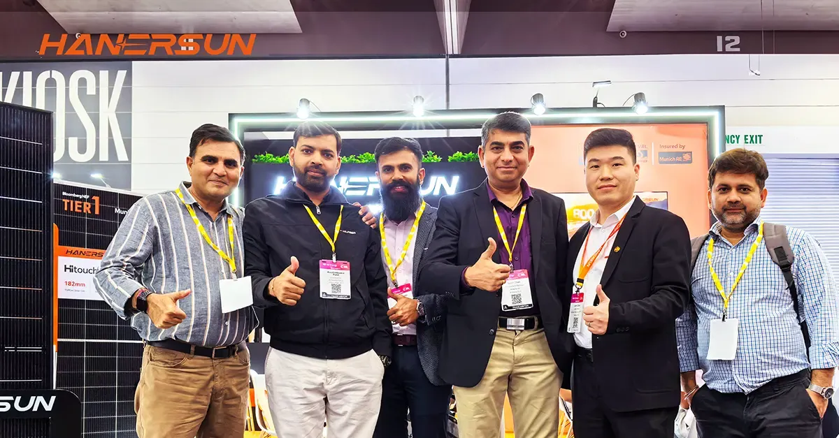 Hanersun showcased HITOUCH modules at All-Energy Australia 2024