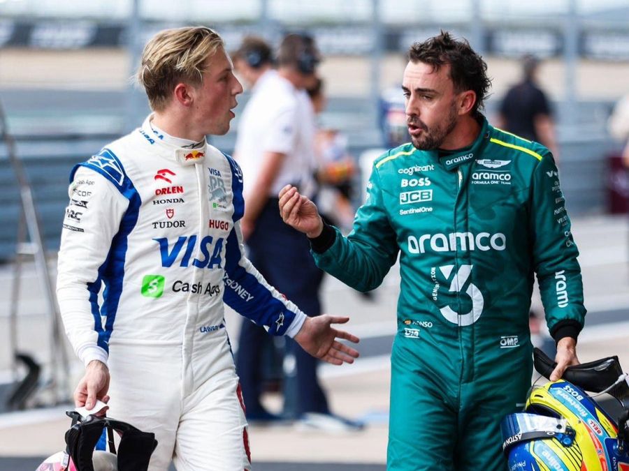 WATCH: Fernando Alonso's dirty fight with rookie Liam Lawson during US ...