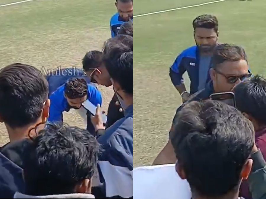 WATCH: Emotional fan touches Rishabh Pant’s feet in Rajkot; cricketer's ...