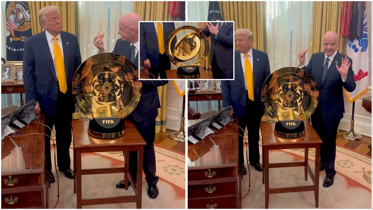 FIFA President Gianni Infantino unveils the 'Golden Key' to Club World ...