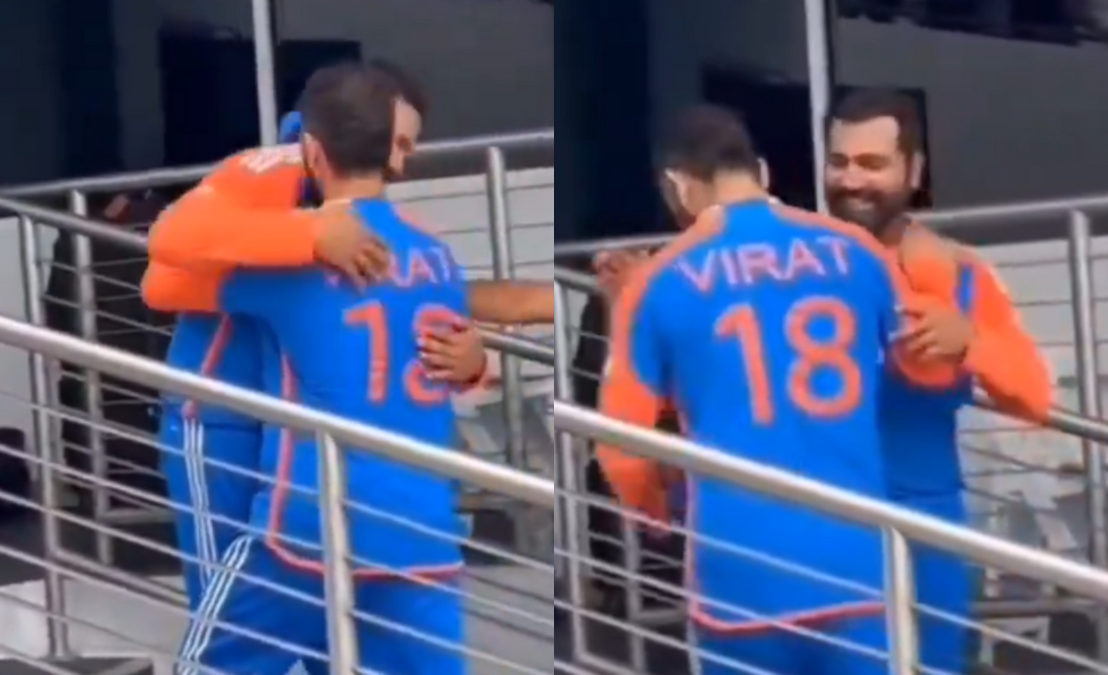 WATCH: 'Rohirat' moment captured as Virat Kohli and Rohit Sharma hug each other post-T20 World ...