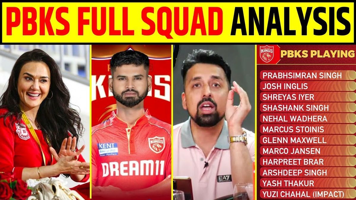 PBKS FULL SQUAD ANALYSIS AFTER IPL 2025 MEGA AUCTION, PBKS BEST PLAYING ...