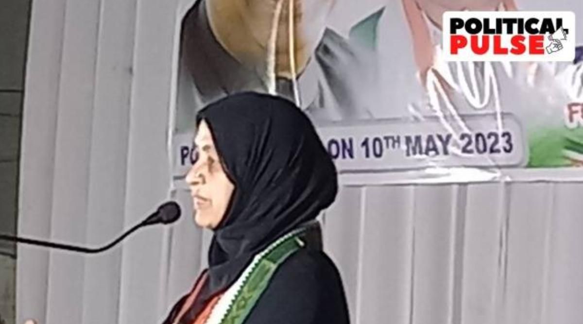 கர்நாடகா தேர்தல்: ஹிஜாப் உரிமைக்காக போராடிய காங். முஸ்லிம் பெண் ...