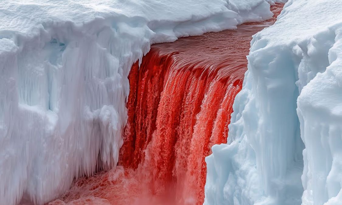 The red water flowing in Antarctica: What is the Blood Waterfalls?
