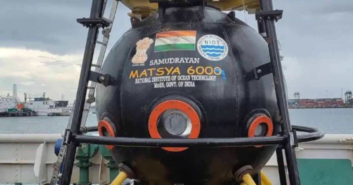 India to send manned mission 6,000 metres underwater in submersible Matsya