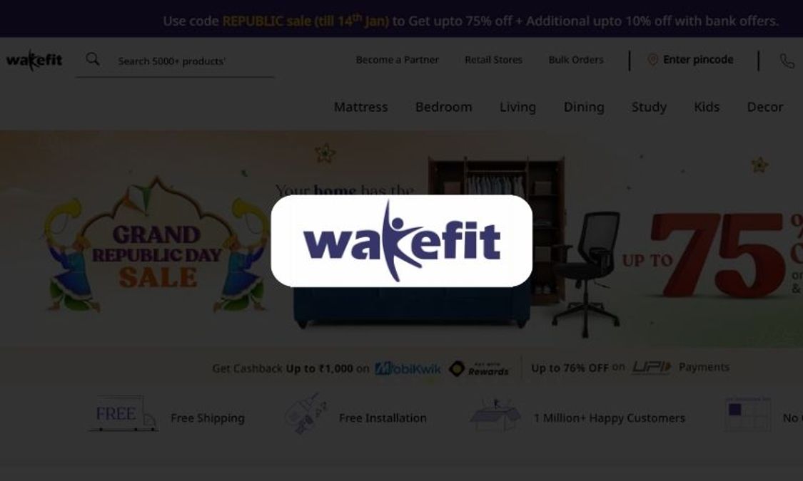 [Funding alert] Wakefit.co Secures $40M in Series D round from Investcorp