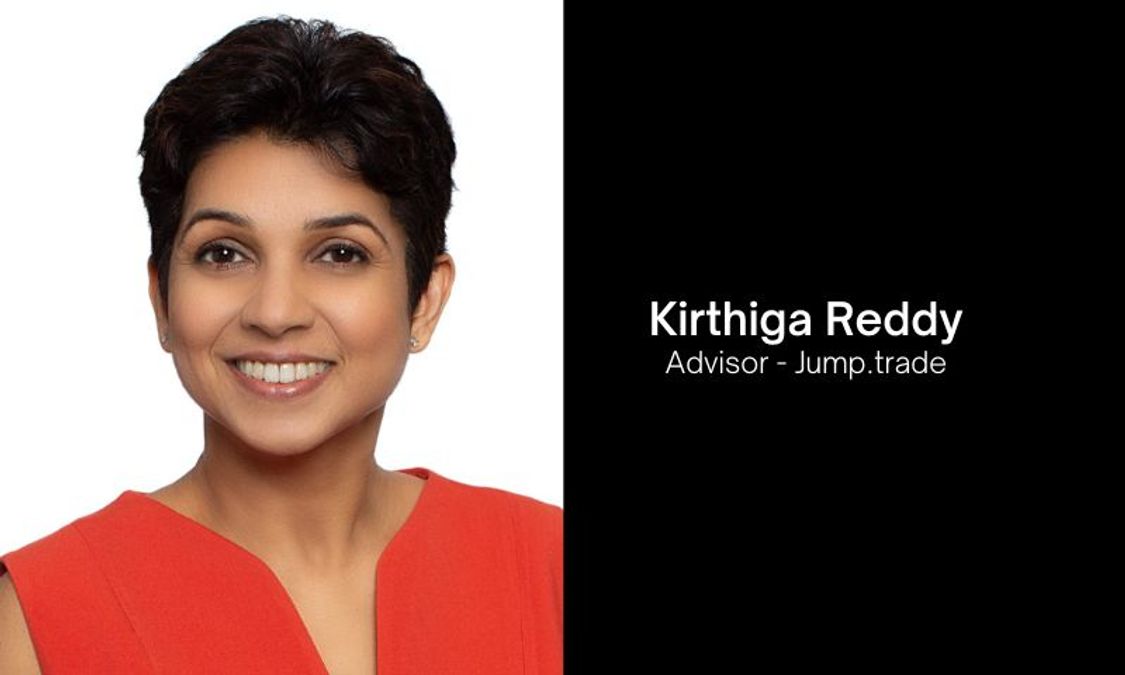 Kirthiga Reddy joins the team of advisors at Jump.trade