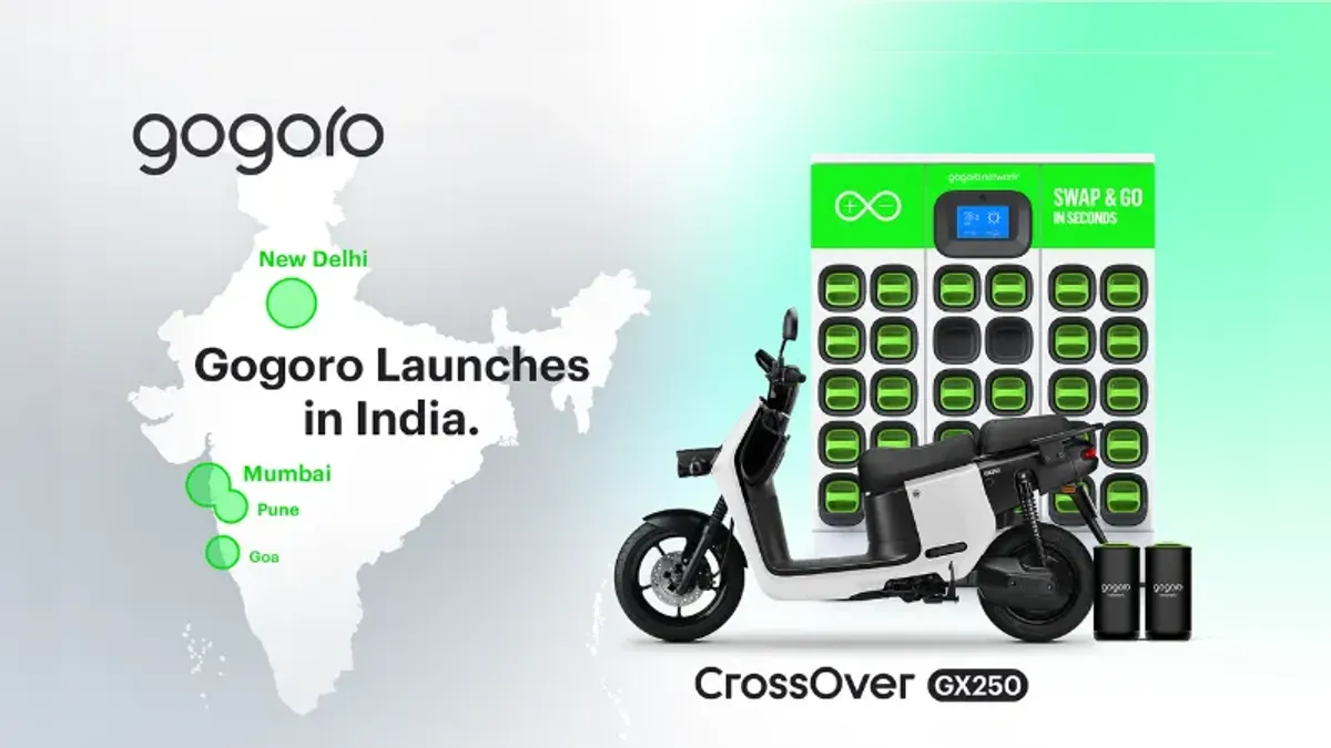 Gogoro Launches Battery Swapping Ecosystem in India and Unveils India-made CrossOver Smartscooter