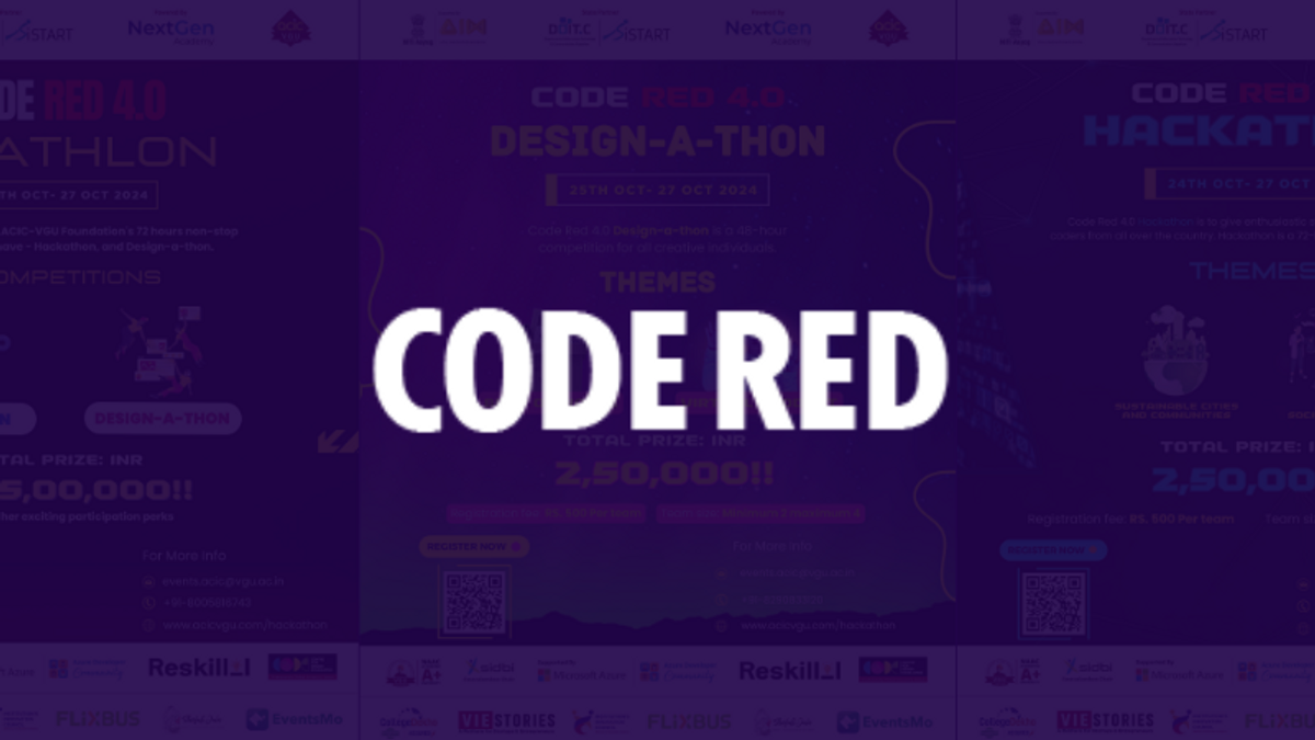 CODE RED 4.0 Kicks Off at Vivekananda Global University with 550 Teams Competing for Innovation ...