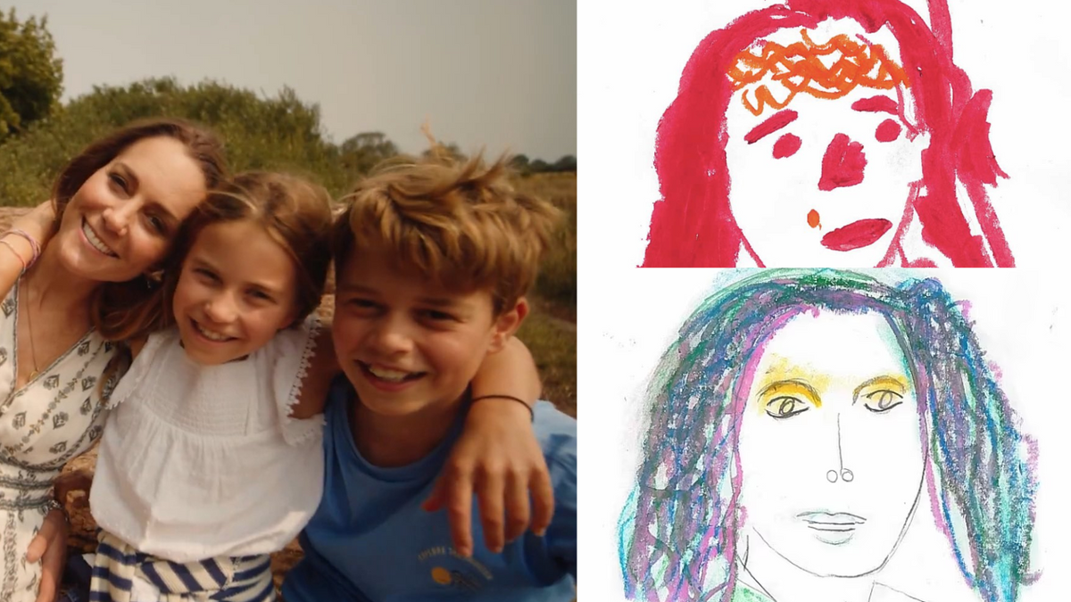 Royal artists! Kate Middleton shares hand-drawn portraits by Prince ...