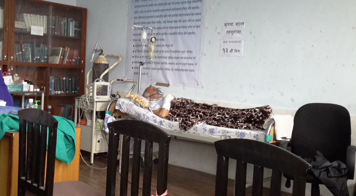 Hunger-striking doctor demands better healthcare in Nepal