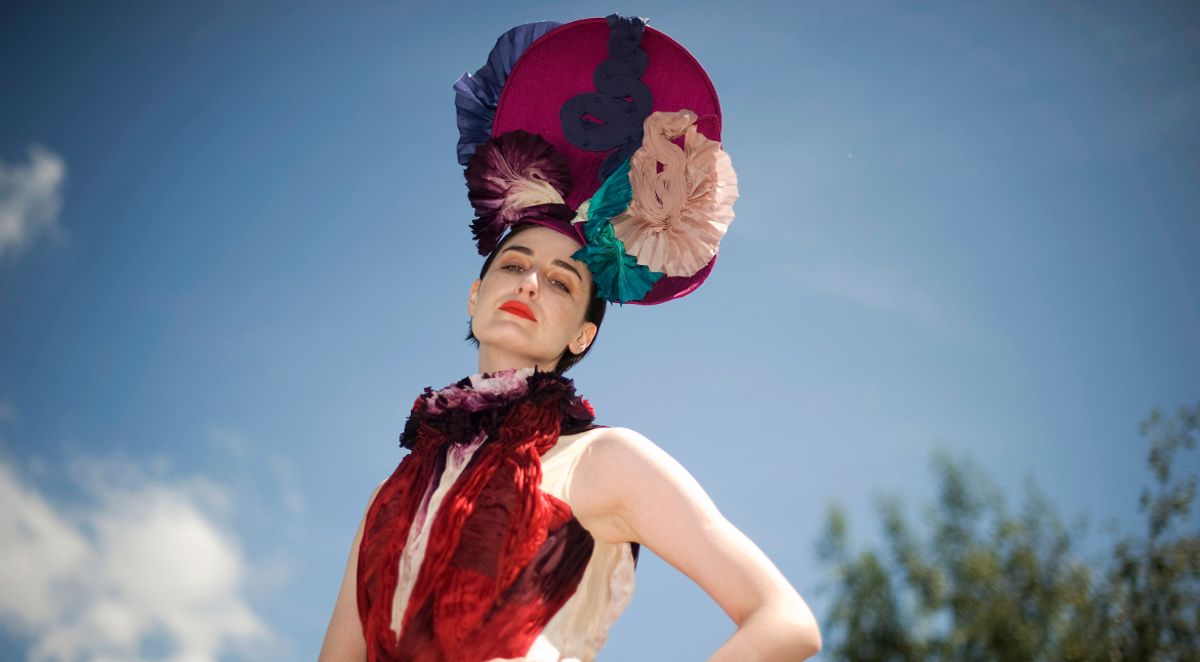 British hat maker turns heads with 'outrageous' creations