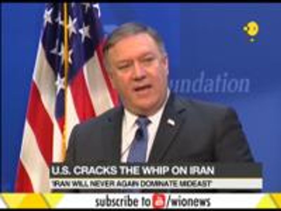 US cracks whip on Iran: Vows 'strongest sanctions in history'