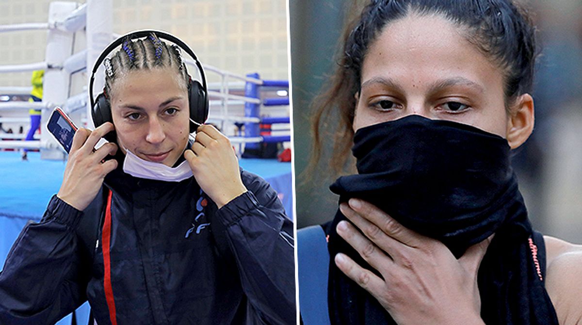 Women boxers wear masks, scarves to beat smog at world championship in ...