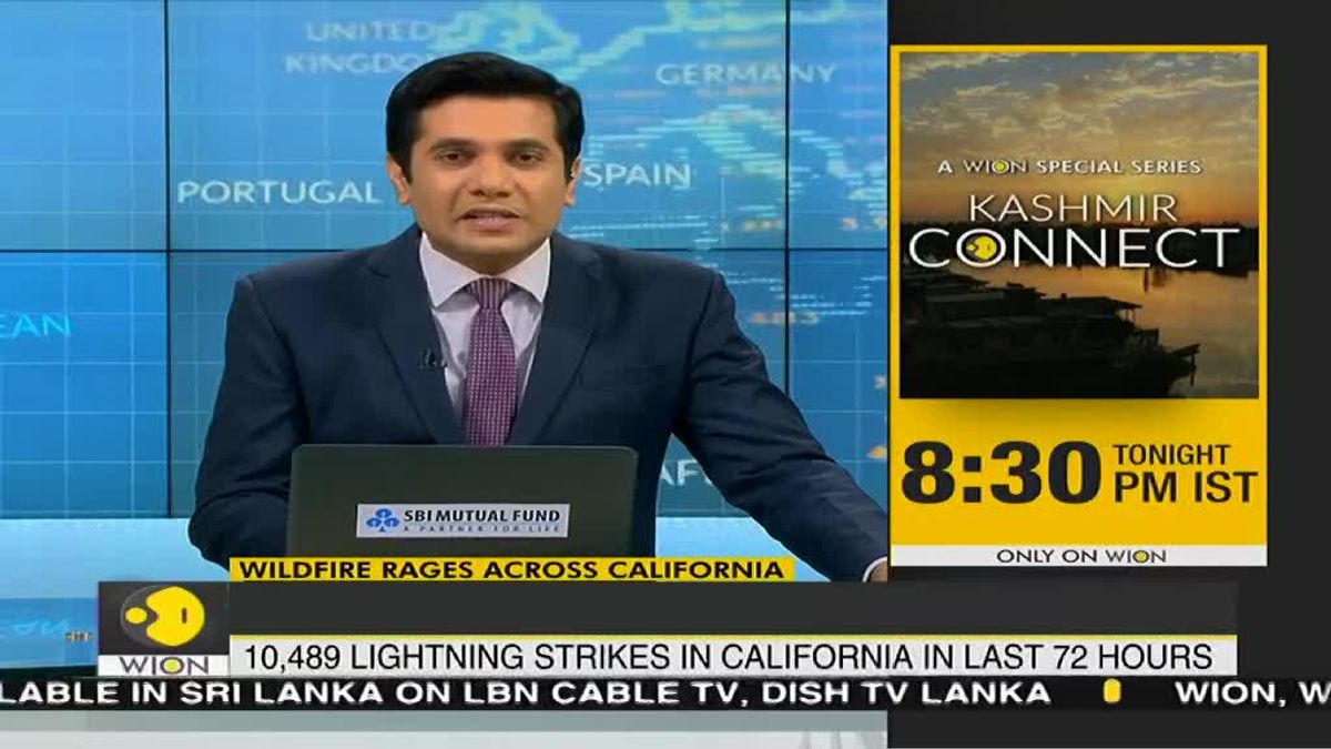 LNU lightning complex fire spreads across California